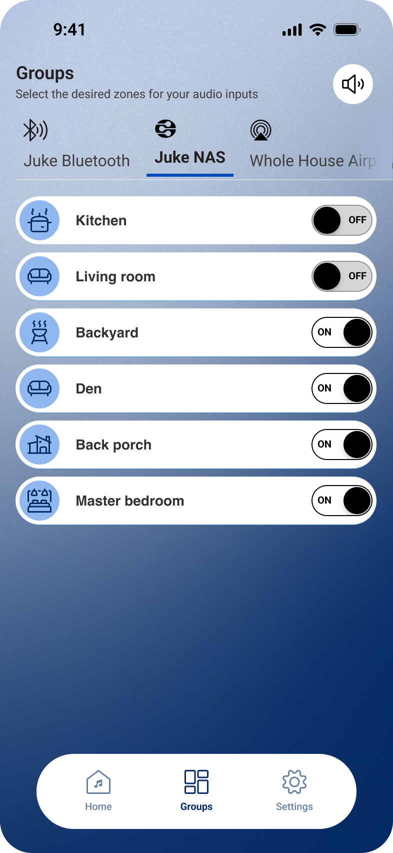 Juke Audio App Ready - Stream audio throughout your home under full control with Juke Audio.